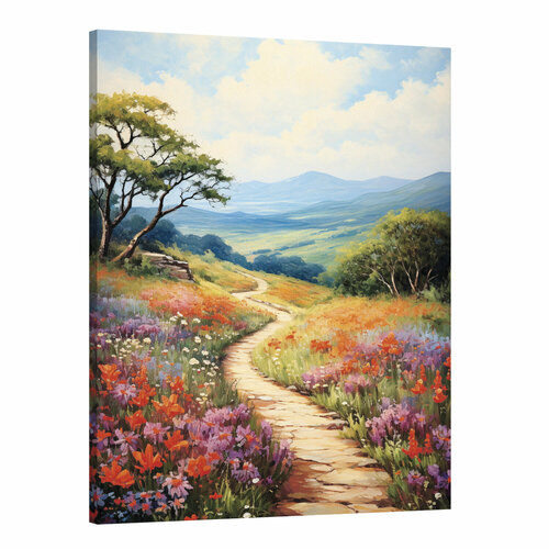 Интерьерная картина 50х70 "Весенний флора"