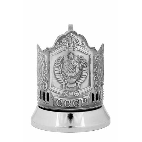 Подстаканник подарочный никелированный Герб СССР