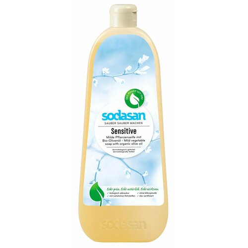 Sodasan Экологическое жидкое мыло для чувствительной кожи Гипоаллергенное Без запаха 1 л