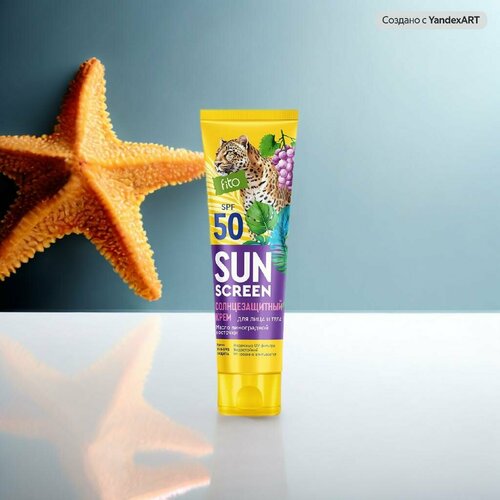 Крем для лица и тела Fito Косметик солнцезащитный Sun Screen 50 SPF, 75 мл