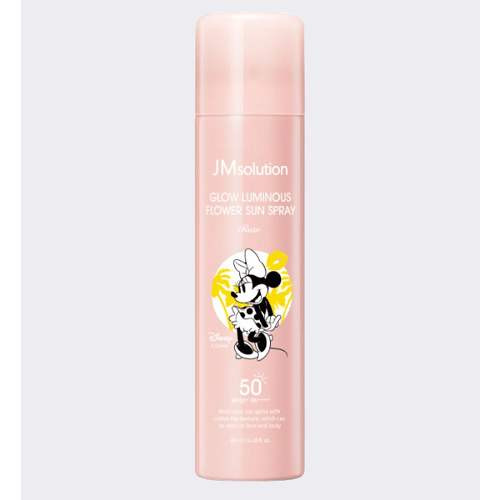 Оригинал, JMsolution Glow Luminous Flower Sun Spray Rose Disney, Омолаживающий солнцезащитный спрей с розой, 180 мл