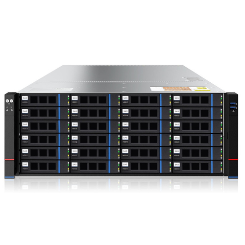 SNR Серверная платформа SNR-SR4224RE Rack 4U,2xEPYC SP3(TDP 205),32xDDR4/2933MHz(upto 4TB),24xHDD SFF/LFF SATA/SAS, noRAID,1xPCix16 riser,2x1200W