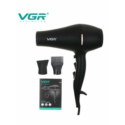 Фен для волос / фен VGR V-433 черный, VGR