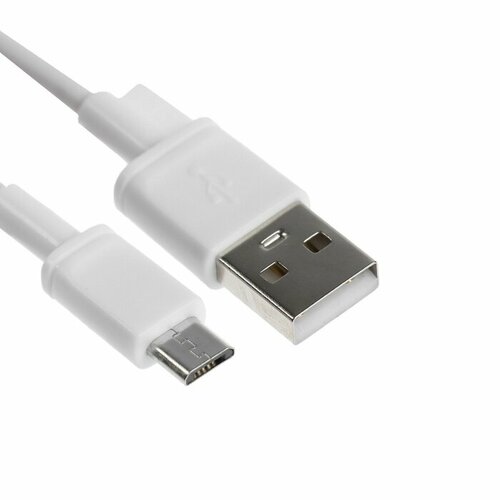 BYZ Кабель BYZ BC-041, micro USB - USB, 3 А, 1 м, силикон, белый