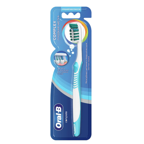 Зубная щетка Oral-B Complex Глубокая чистка, средняя, 1 шт.