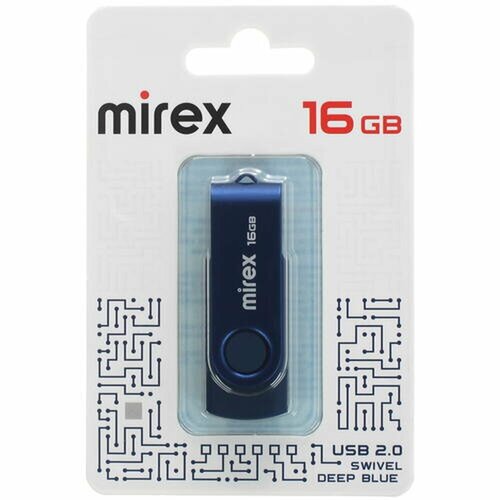 Память USB Flash 16 ГБ Mirex SWIVEL [13600-FMUSDB16]