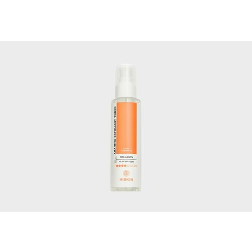 АНА/ВНА эксфолиант тонер для лица с коллагеном HISKIN, AHA/BHA Exfoliant Toner with Collagen 120 мл