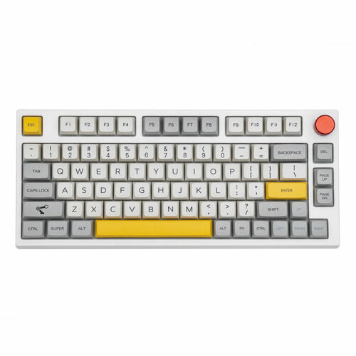 Клавиатура EPOMAKER TH80 Pro Keyboard Gateron Pro 2.0 Yellow White Enlightment