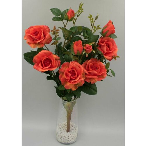 Букет роза кустовая силиконовая декоративная