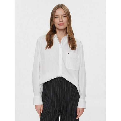 Рубашка TOMMY HILFIGER, размер 34 [EU], белый