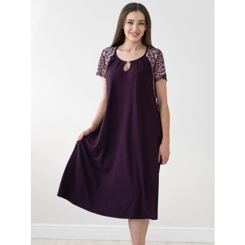 Сорочка  Текстильный Край, размер 64, фиолетовый