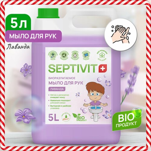 Septivit жидкое мыло Лаванда лаванда, 5 л, 5.2 кг