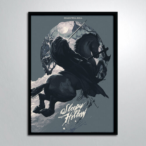 Постер в раме/Тим Бёртон Сонная Лощина Всадник Арт Sleepy Hollow