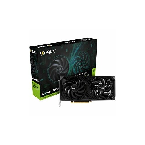 Видеокарта Palit GeForce RTX 4060 Ti DUAL 8GB (NE6406T019P1-1060D)
