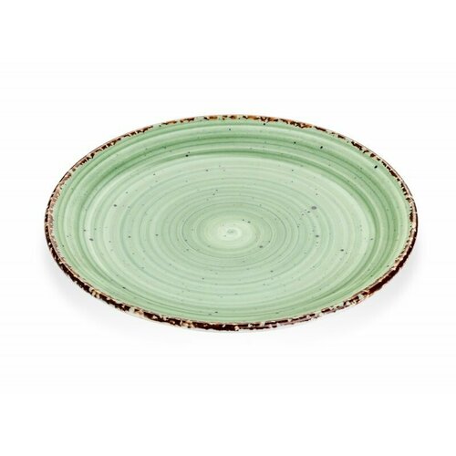 Тарелка закусочная Gural Porcselen Avanos Green, 23 см, зеленая