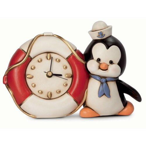 Настольные часы пингвин морячок Ping e Pong EGAN керамические Италия