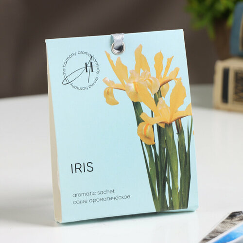 Саше ароматическое Spring "Iris", ирис, перец, гранат и амбра 10 г (комплект из 12 шт)