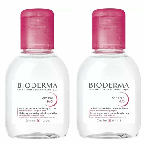 Bioderma Мицеллярная вода для чувствительной кожи Sensibio H2O, 2 х 100 мл