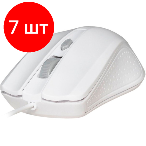 Комплект 7 штук, Мышь компьютерная Smartbuy ONE 352 белая (SBM-352-WK)