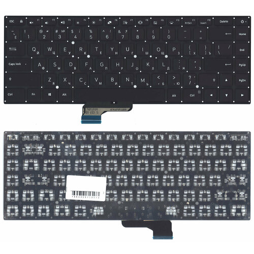 Клавиатура (keyboard) для ноутбука Xiaomi Mi Pro 15.6 черная без подсветки