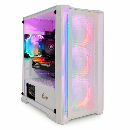 Игровой PC юкомс Ryzen 5 2600, GTX 1660 6GB, SSD 480GB, 16GB DDR4, БП 450W, win 10 pro, White game case