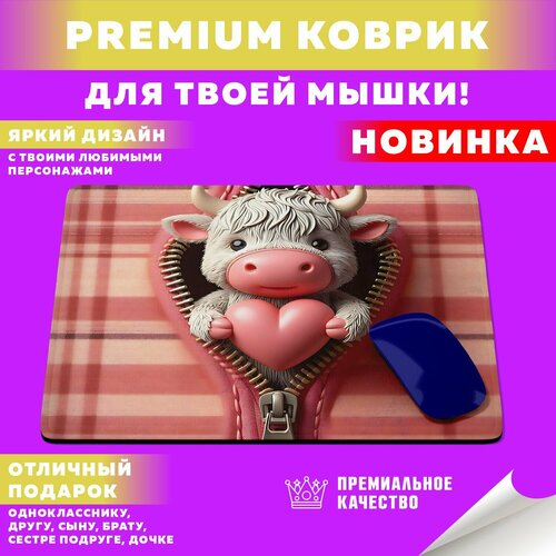 Коврик для мышки "Милые животные / С Любовью / 14 февраля" PrintMania