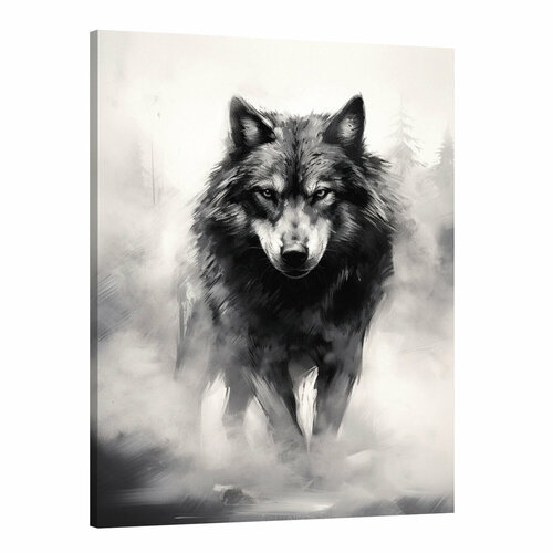 Интерьерная картина 50х70 "Волчьи испытания"