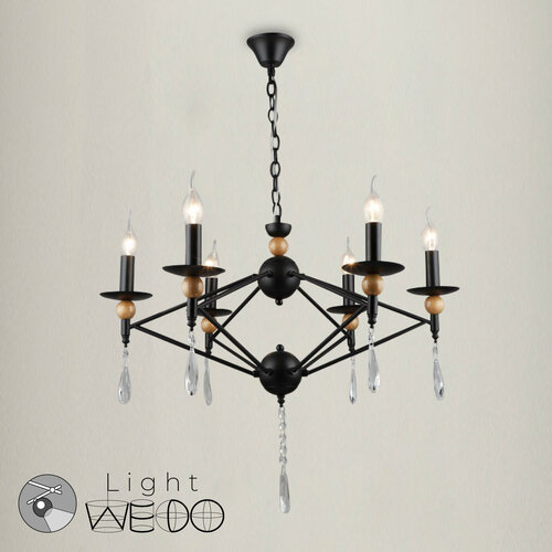 Люстра потолочная подвесная лофт хрусталь классика WEDO LIGHT