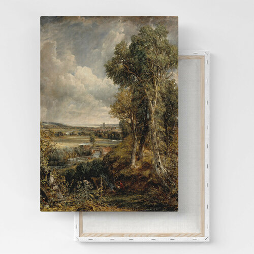 Картина на холсте, репродукция / The Vale of Dedham / Джон Констебл / Размер 40 x 53 см