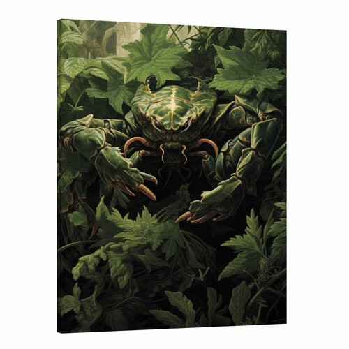 Интерьерная картина 50х70 "Хищный обитатель джунглей"