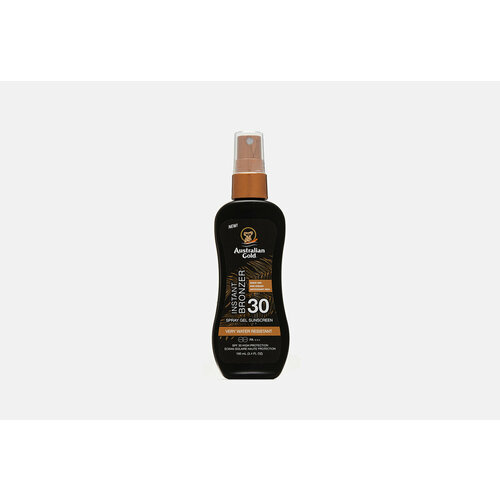 Водостойкий Солнцезащитный спрей-гель с фактором защиты SPF 30 Australian Gold Instant Bronzer / объём 100 мл