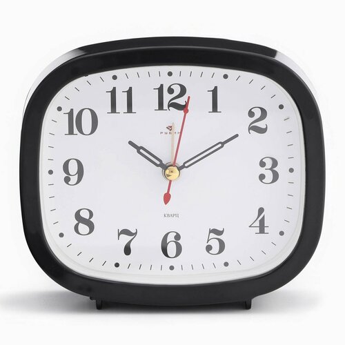 Часы - будильник настольные "Классика", дискретный ход, 12.5 х 10.5 см, АА