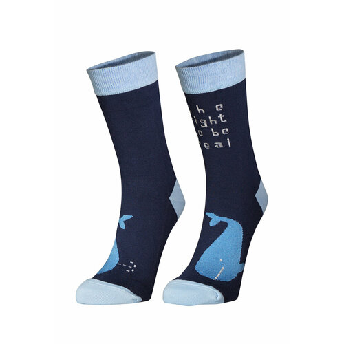 Носки Big Bang Socks, размер 35-39, синий, голубой