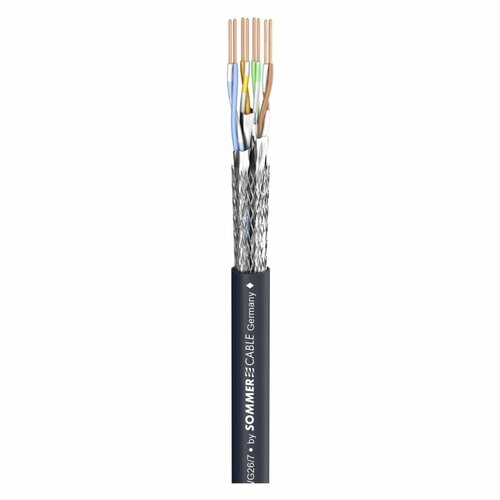 SC-Mercator CAT.6A PVC Highflex Blk Кабель сетевой витая пара, 100м, Sommer Cable 580-0401