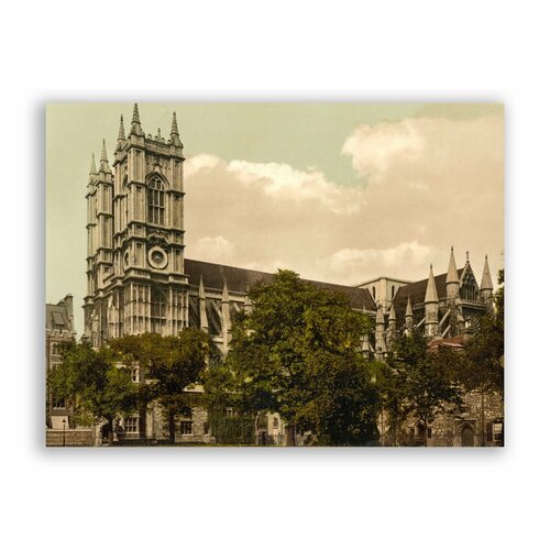 Постер, плакат на бумаге / Westminster Abbey, London, England / Размер 60 x 80 см