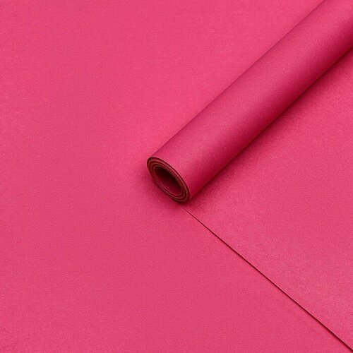 Бумага упаковочная крафт, розовая двусторонняя 0,68 х 10 м 10199353