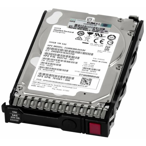 Жесткий диск 300GB HP 12G SAS 10K 2.5 in DP ENT HDD (HP 869714-001)