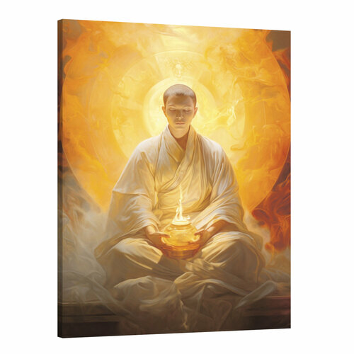 Интерьерная картина 50х70 "Будда и освобождение от страданий"