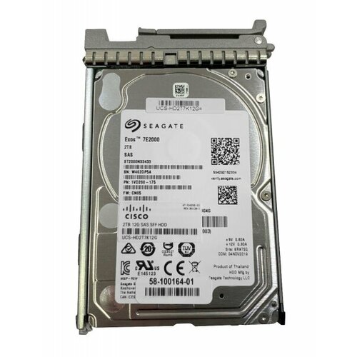 Жесткий Диск Cisco UCS-HD2T7K12G 2Tb 7200 SAS 2,5" HDD