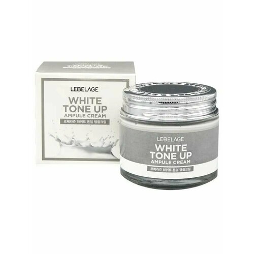 LEBELAGE Крем для лица осветляющий, ампульный Ampule Cream White Tone up, 70мл Корея