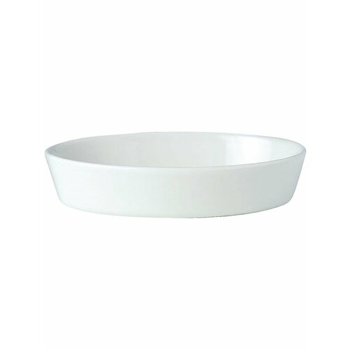 Блюдо для запекания овальное Steelite Simpl White фарфоровое 21,5x14 см