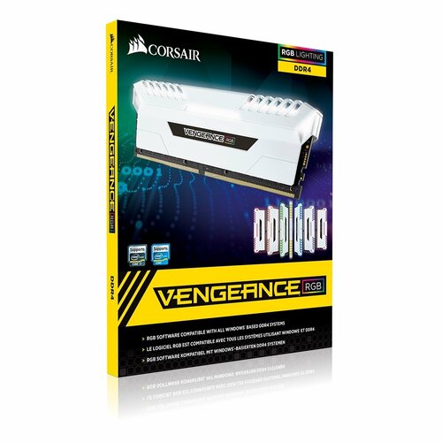 Модуль оперативной памяти Corsair Vengeance RGB DDR4 2x8Gb 3200MHz CMR16GX4M2C3200C16W