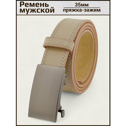 Ремень PREMIUM BELT, размер 105, бежевый