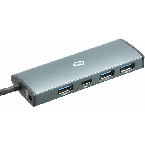 Разветвитель USB Type-C Digma HUB-3U3.0С-UC-G 3 х USB 3.0 USB Type-C серый