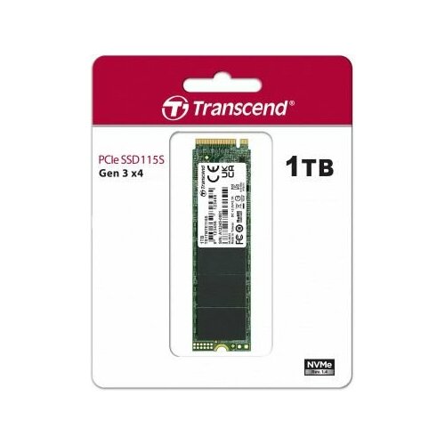 Твердотельный накопитель SSD Transcend PCI-E 3.0 x4 1Tb 115S M.2 2280 0.2 DWPD