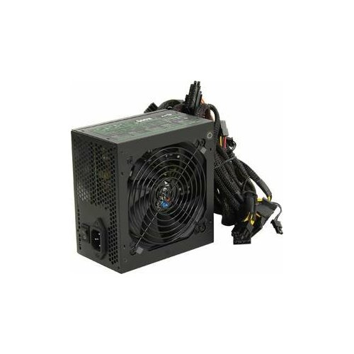 Блок питания Aerocool 600W Retail KCAS PLUS 600W ATX12V Ver.2.4, 80+ Bronze, fan 12cm, 550mm cable, 20+4P, 4+4P, PCIe 6+2P x4, PATA x4, SATA x7