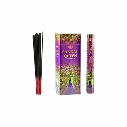 Hem Incense Sticks SANDAL QUEEN (Благовония королева сандала, Хем), уп. 20 палочек.