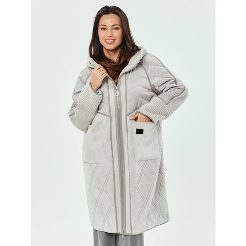 Пальто LARDIS, размер 62, светло-серый