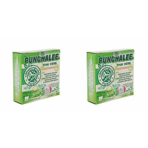 Растительная зубная паста Punchalee Thai Herb Toothpaste, 25 г, 2 шт