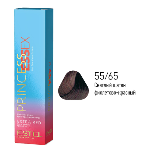 ESTEL PROFESSIONAL, PRINCESS ESSEX, Крем-краска №55/65, дерзкий фламенко Extra Red, 60 мл